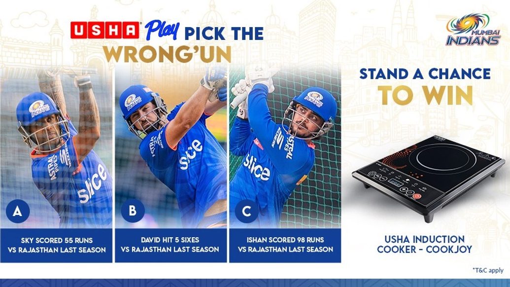 Contest 8 | 2024 Season: Win USHA Induction Cooker - Mumbai Indians