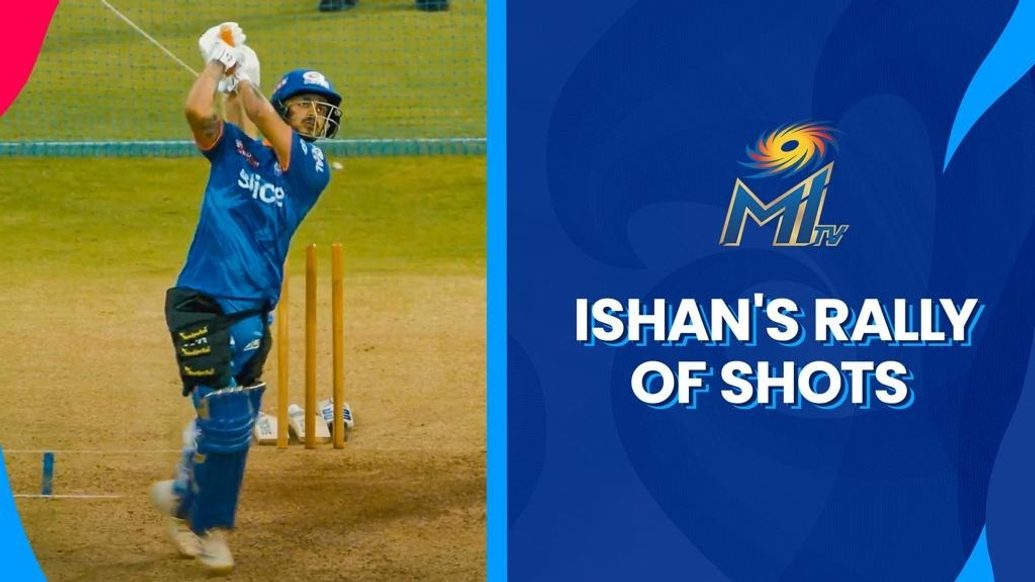Ishan in action | Mumbai Indians - Mumbai Indians