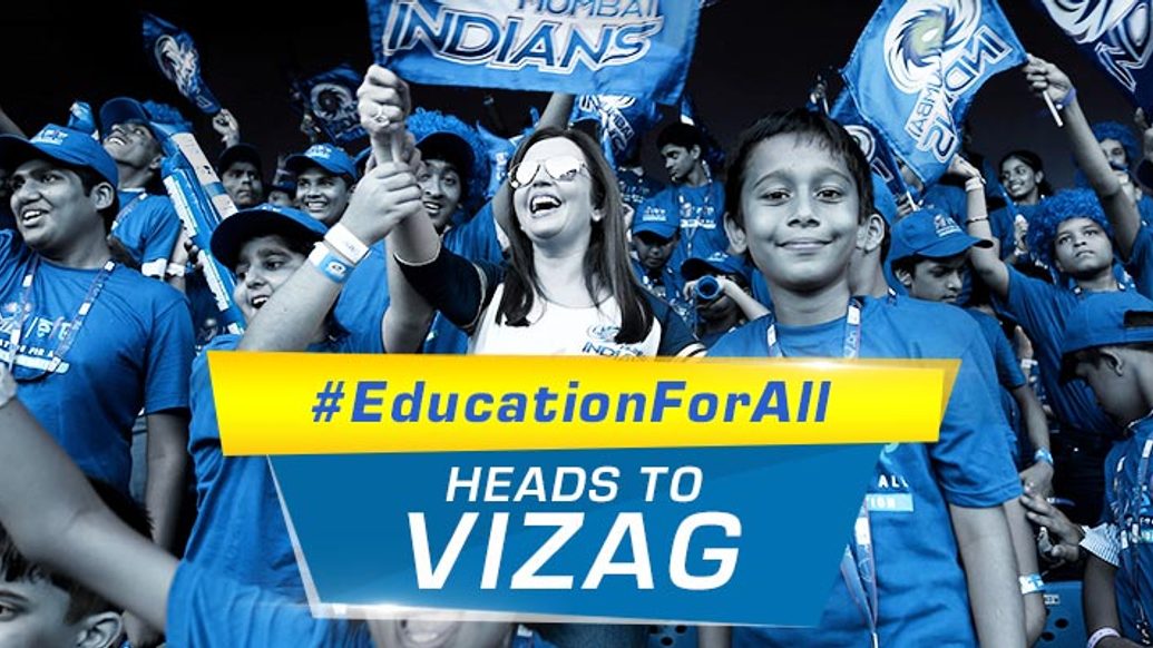 Reliance Foundation's EFA Program heads to Vizag - Mumbai Indians