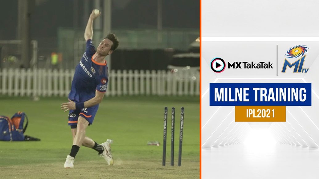 Adam Milne Training | IPL 2021 - Mumbai Indians