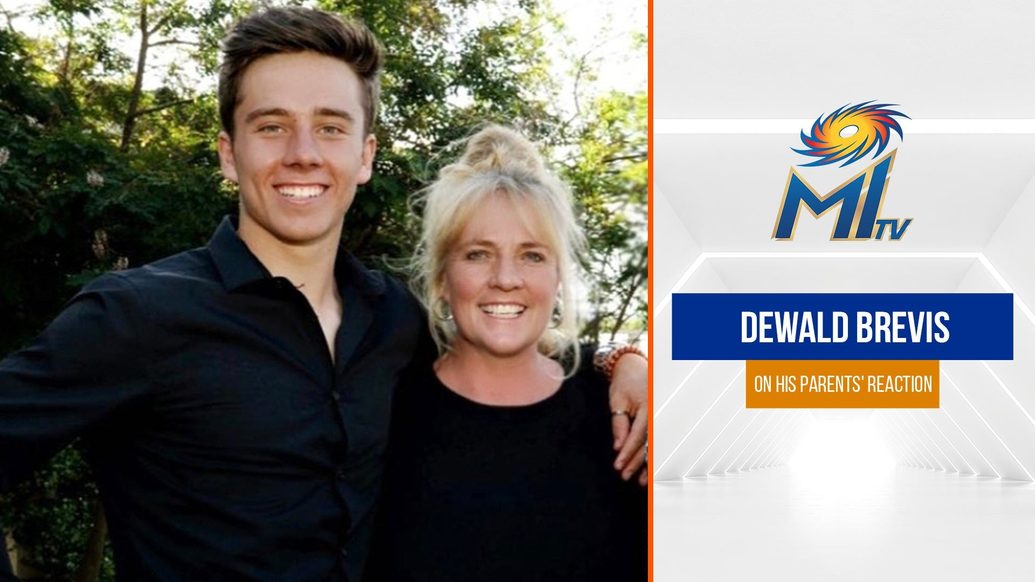 Dewald Brevis shares his family's reaction during the auction | Mumbai ...