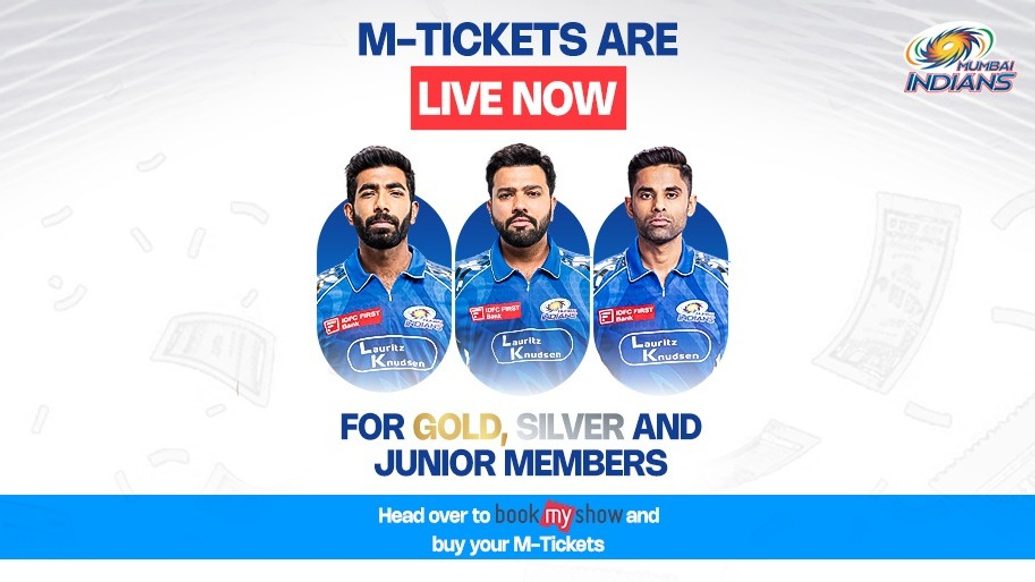 IPL 2025 tickets LIVE for Gold, Silver, Junior members!!! - Mumbai Indians