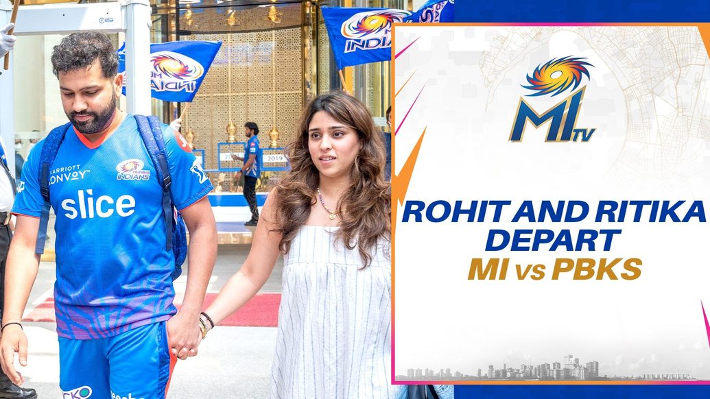 Rohit and Ritika leave for the #MIvPBKS clash | Mumbai Indians - Mumbai ...
