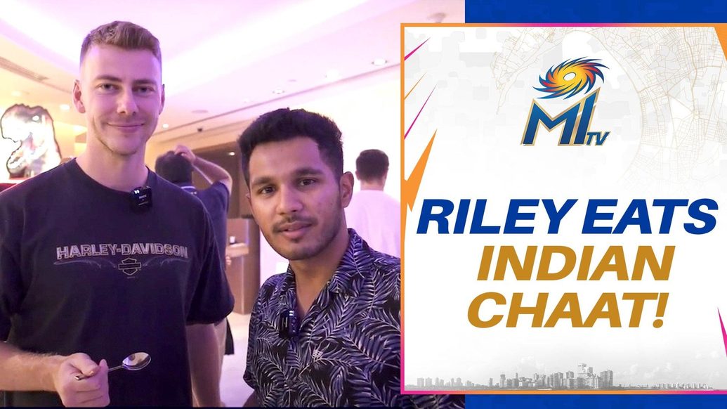Riley Meredith rates Indian street food | Mumbai Indians - Mumbai Indians