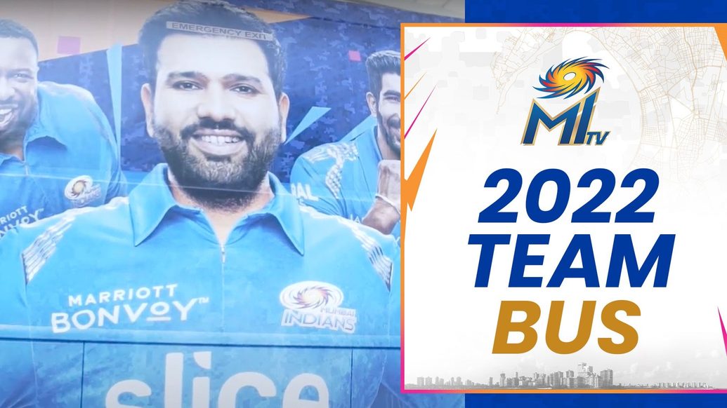 Tata IPL 2022 Team Bus reveal | Mumbai Indians - Mumbai Indians
