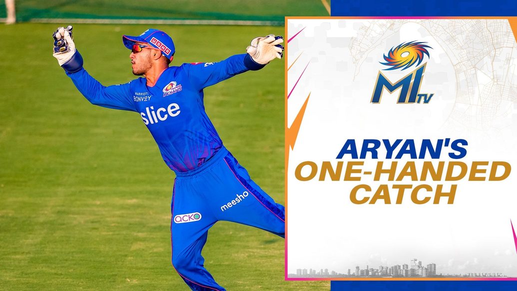 Aryan Juyal's exceptional catch in practice | Mumbai Indians - Mumbai ...